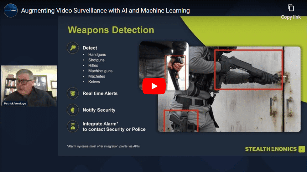 Augmenting Video Surveillance with AI and Machine Learning - StealthEnomics Augmenting Video Surveillance with AI and Machine Learning - StealthEnomics